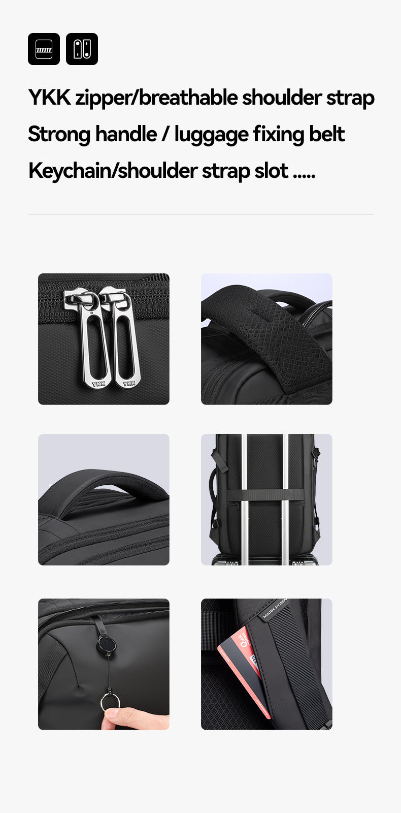 Sierra Multifunctional Travel Backpack – Mark Ryden Backpack